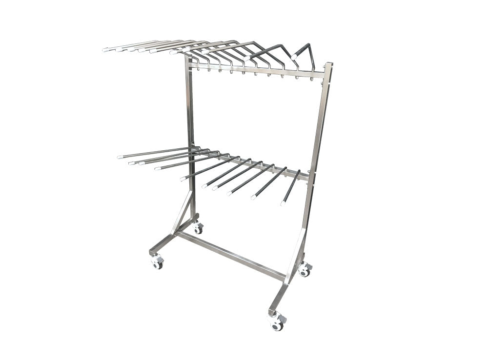 Mobile Valet 2-Tier Lead Apron Mobile Storage Rack – AcuGuard Corporation